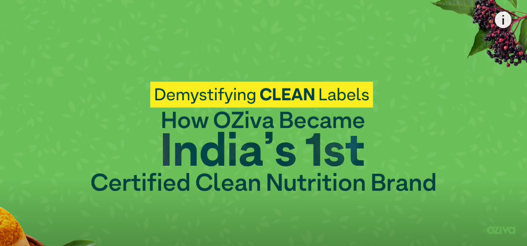 Leading Clean Nutrition Brand in India: OZiva' Purity Award