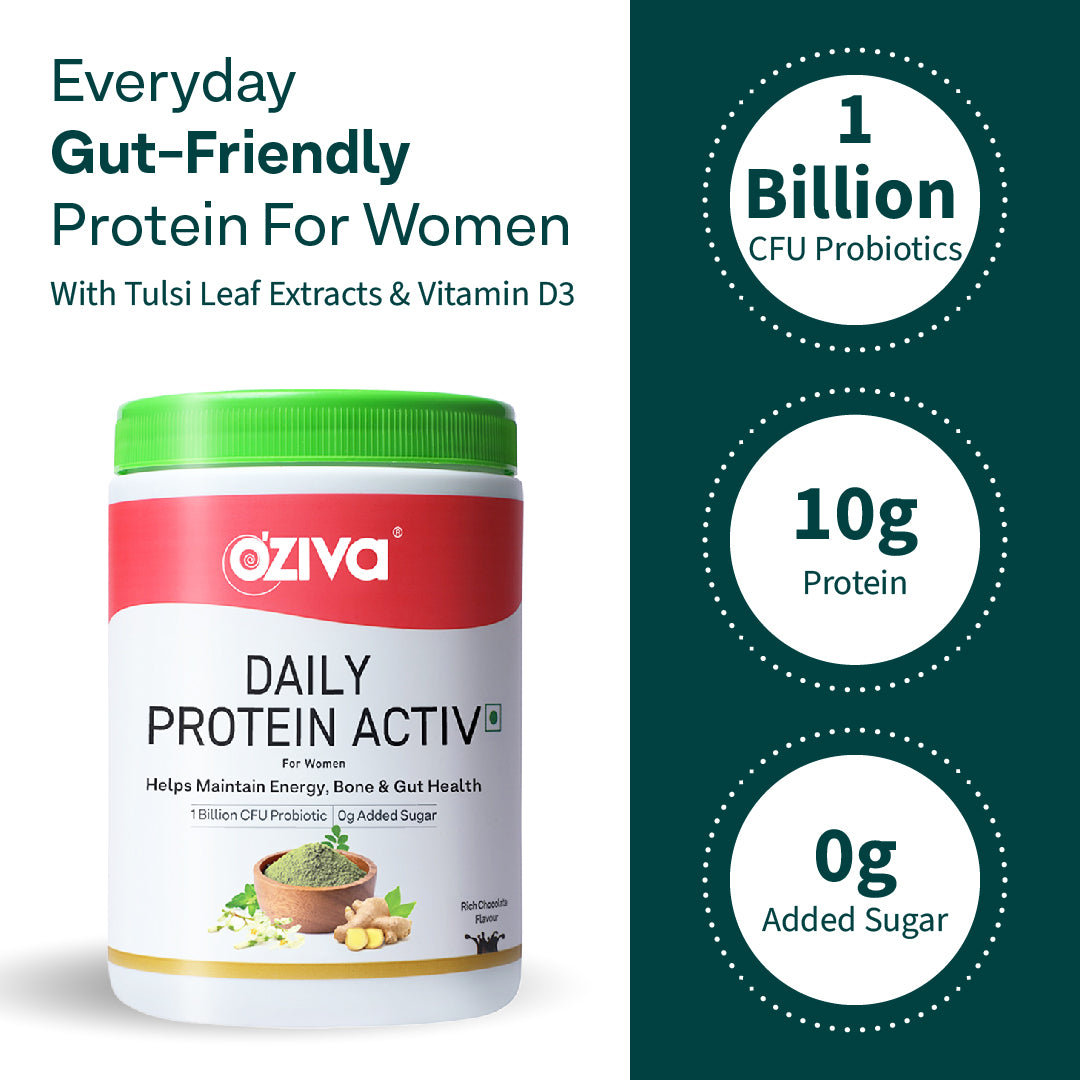 OZiva Daily Protein with Multivitamins for Energy & Bone Health ...