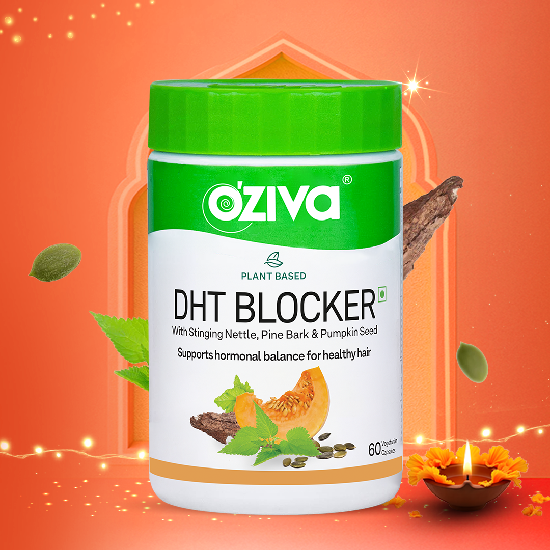 OZiva Plant Based DHT Blocker for Hair Fall Control & Scalp Health ...