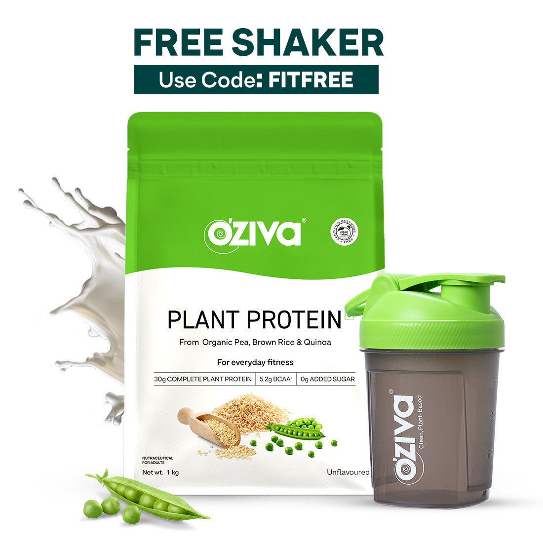 OZiva Plant Protein for Everyday Fitness & Daily Protein Requirements ...